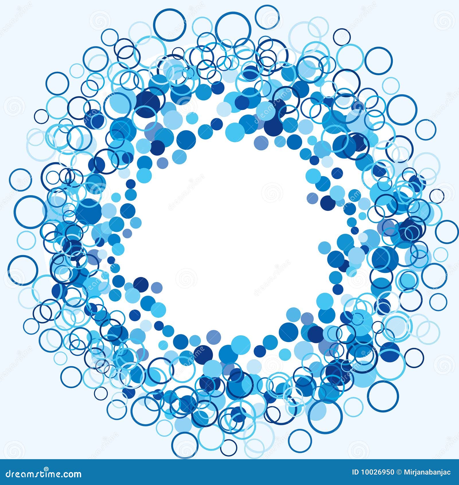 Circle blue stock vector. Illustration of tile, background - 10026950