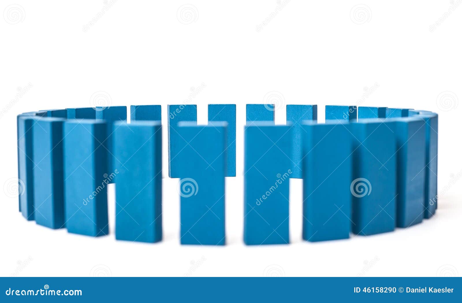 Circle of Blue Building Blocks Stock Photo - Image of united, circle ...