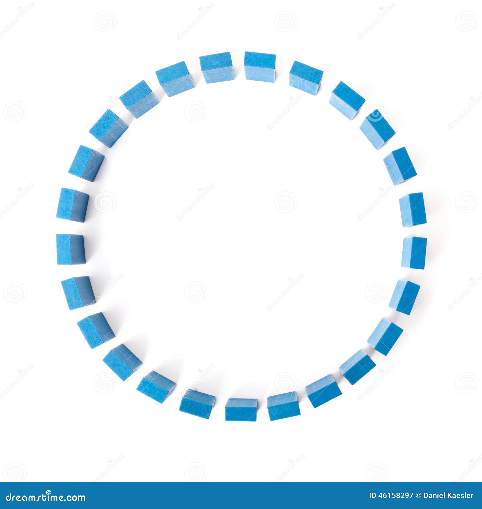 Circle of Blue Building Blocks Stock Image - Image of blue, loyalty ...