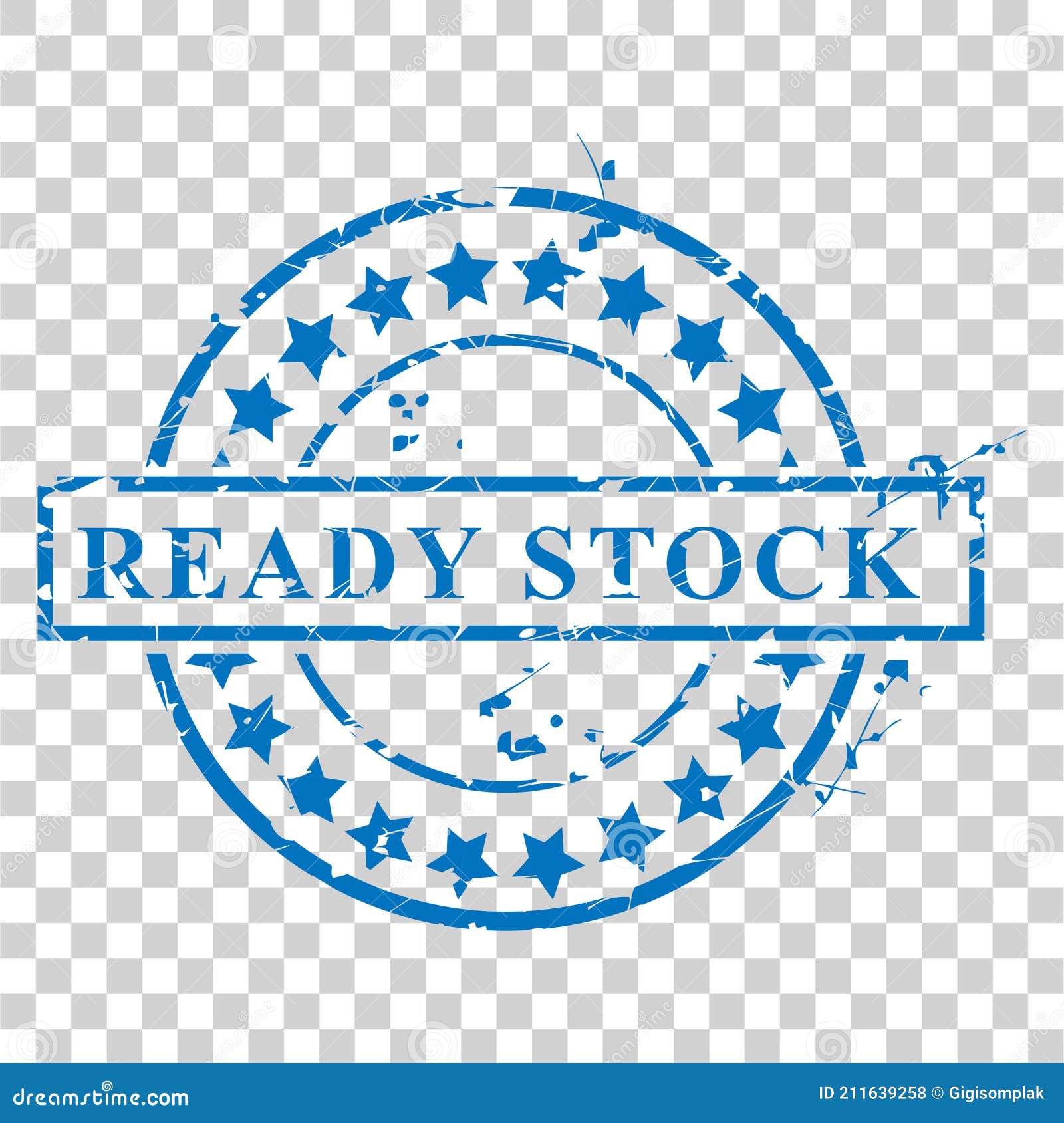 Vector of Circle Rust Blue Rubber Stamp, Ready Stock, at Transparent ...