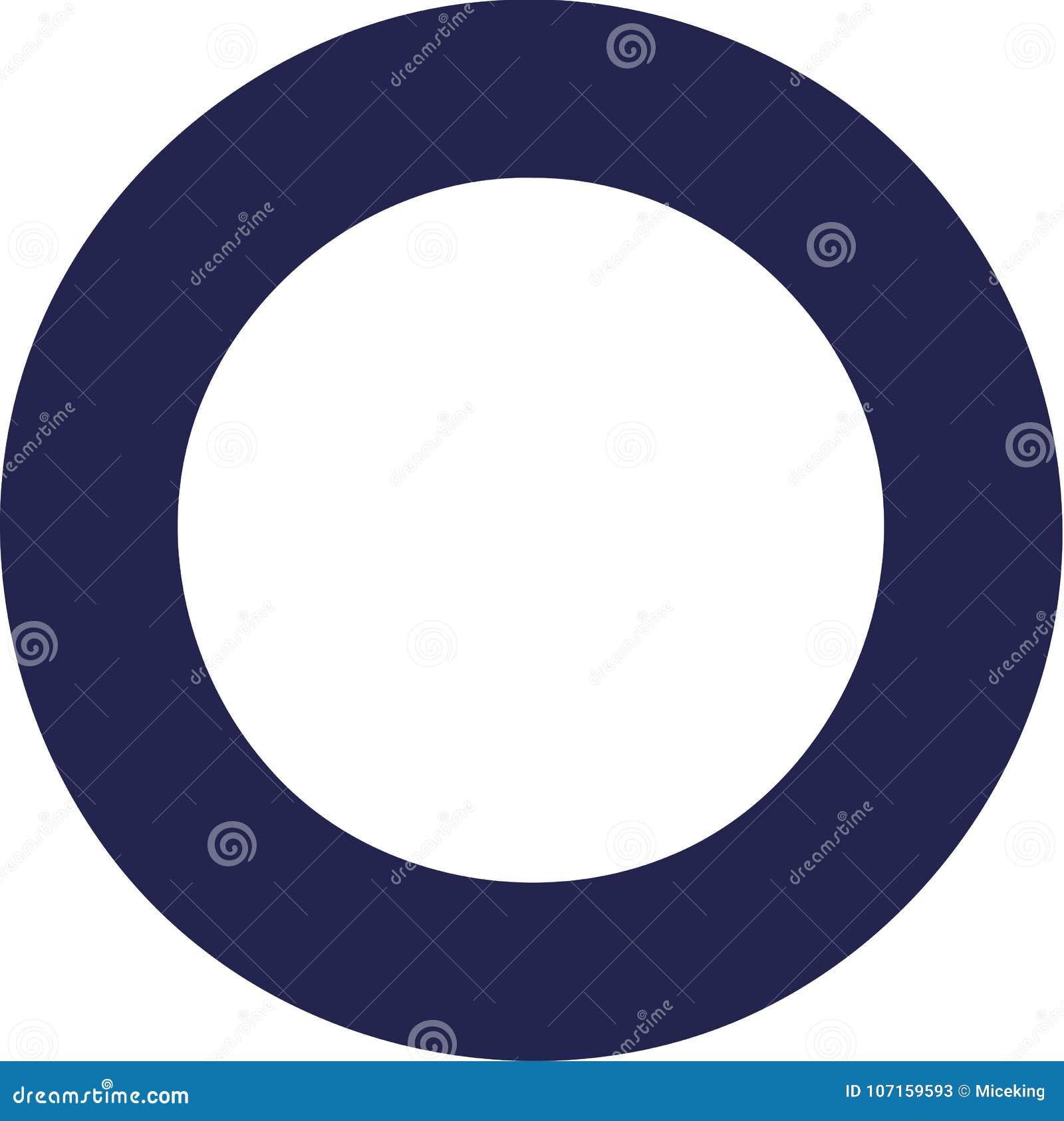 Circle Bold Outline Cartoon Vector | CartoonDealer.com #107159593