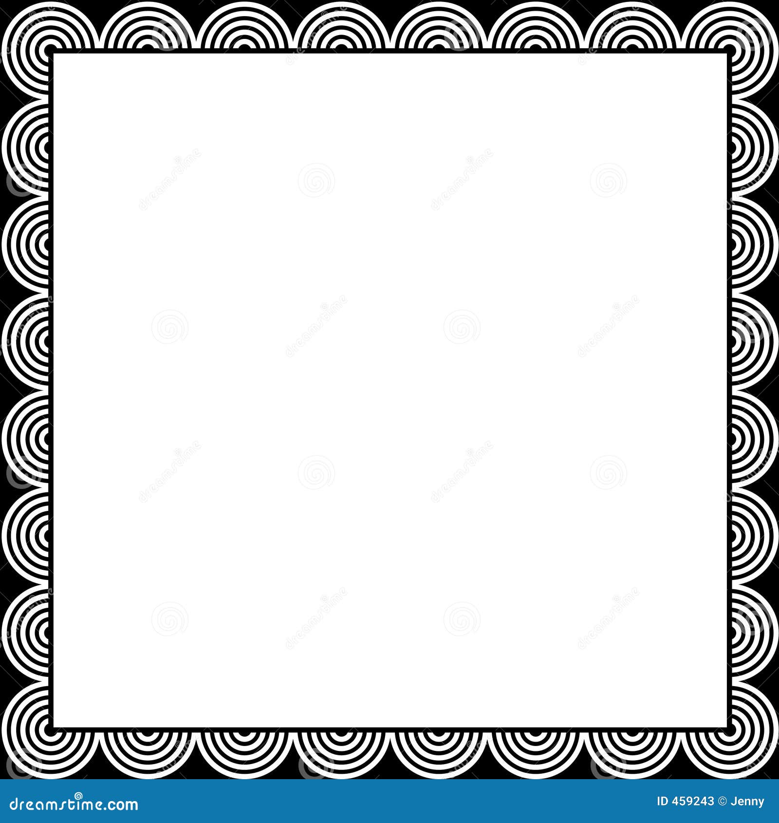 Circle border stock vector. Illustration of semi, circle - 459243