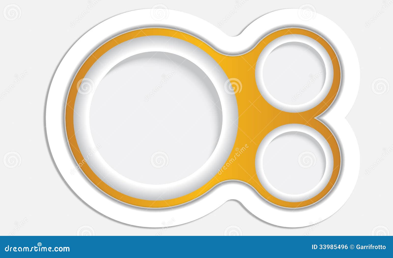 Circle box for text stock vector. Illustration of bookmark - 33985496
