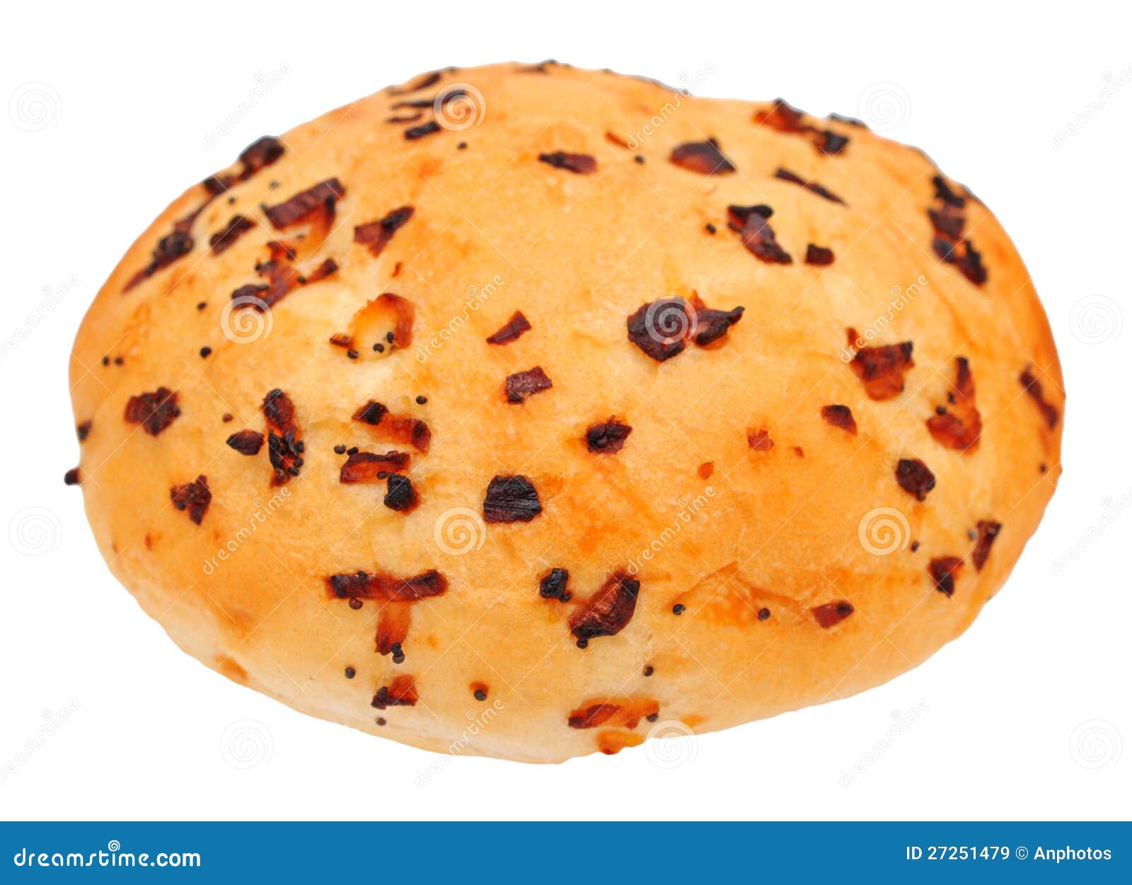 Circle bread isolated stock image. Image of pastry, loaf - 27251479