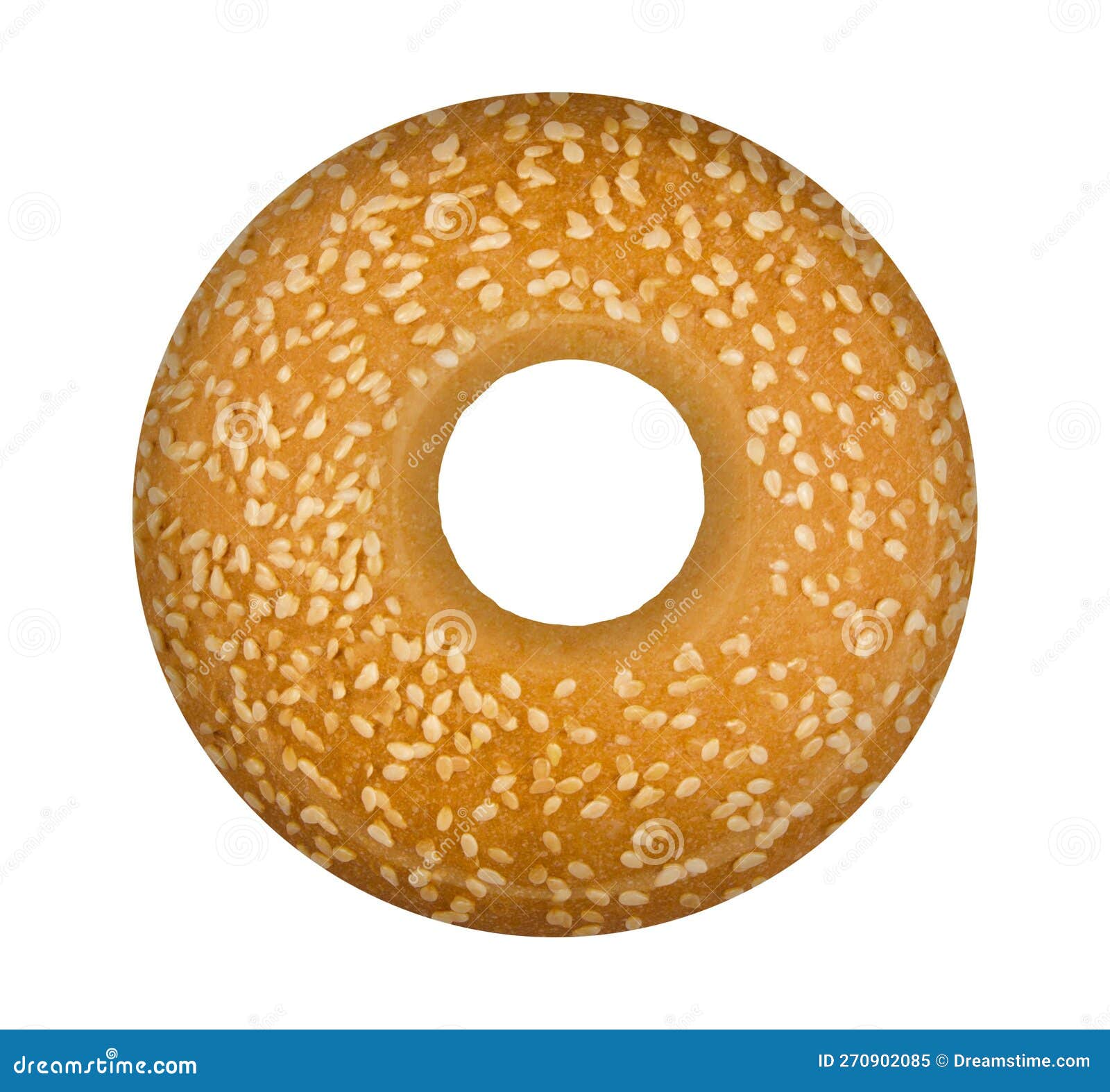 Circle bread isolated stock image. Image of logo, baked - 270902085
