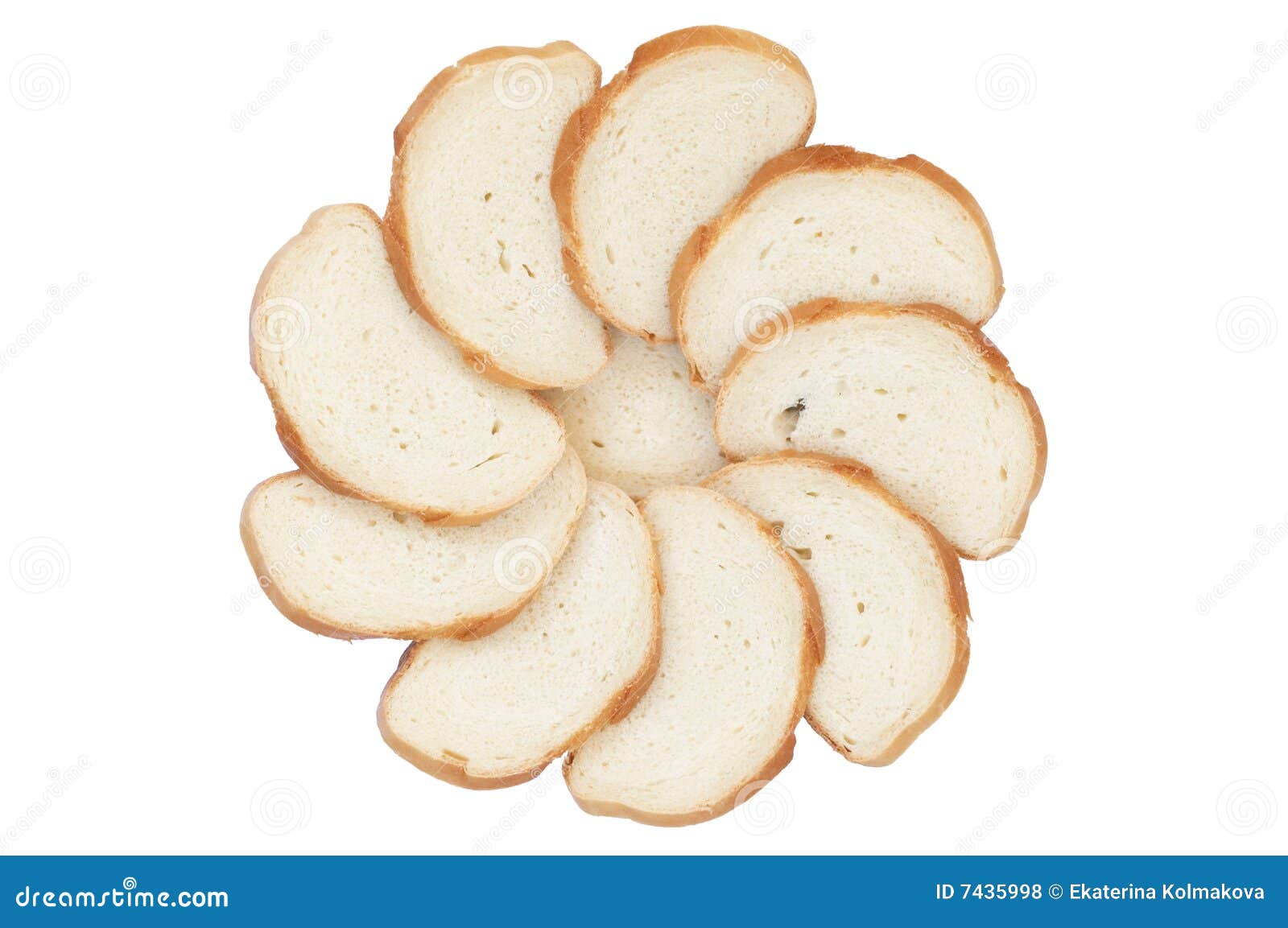 Circle from bread slices stock photo. Image of brown, carbohydrate ...