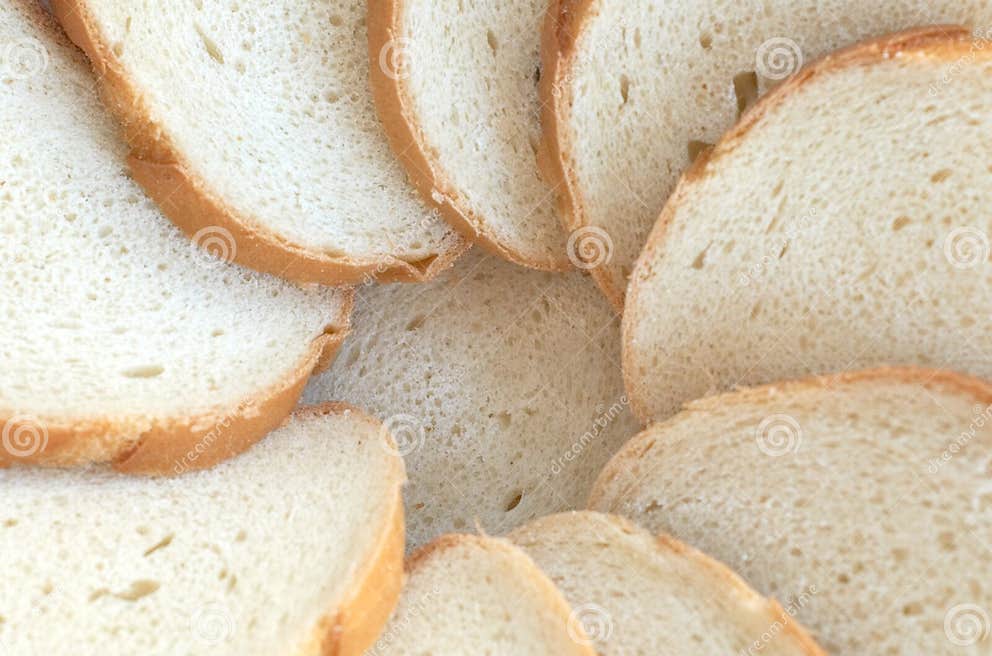 Circle from bread slices stock image. Image of cookie - 7442027