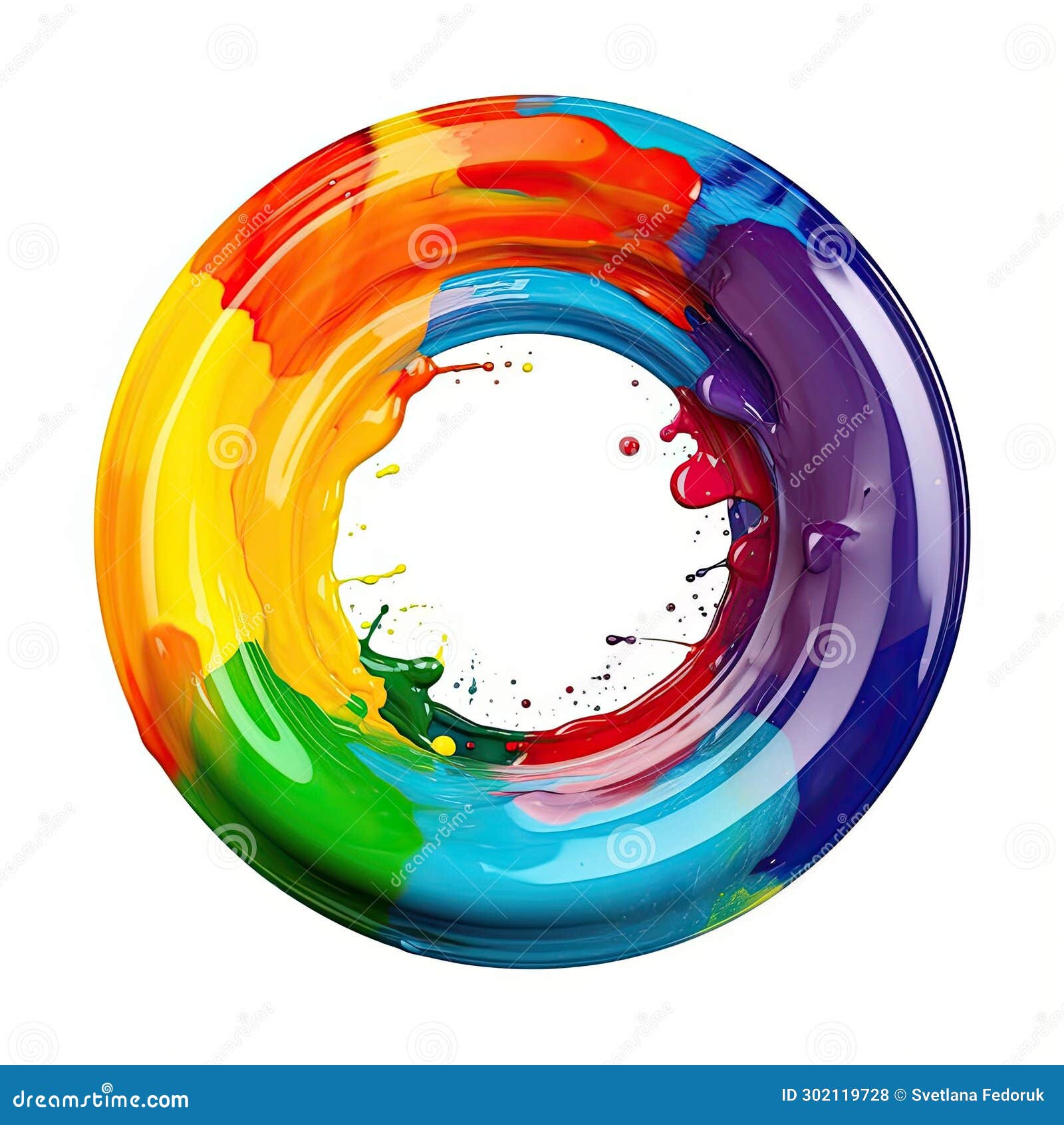 Brightly colored circle stock illustration. Illustration of burst ...
