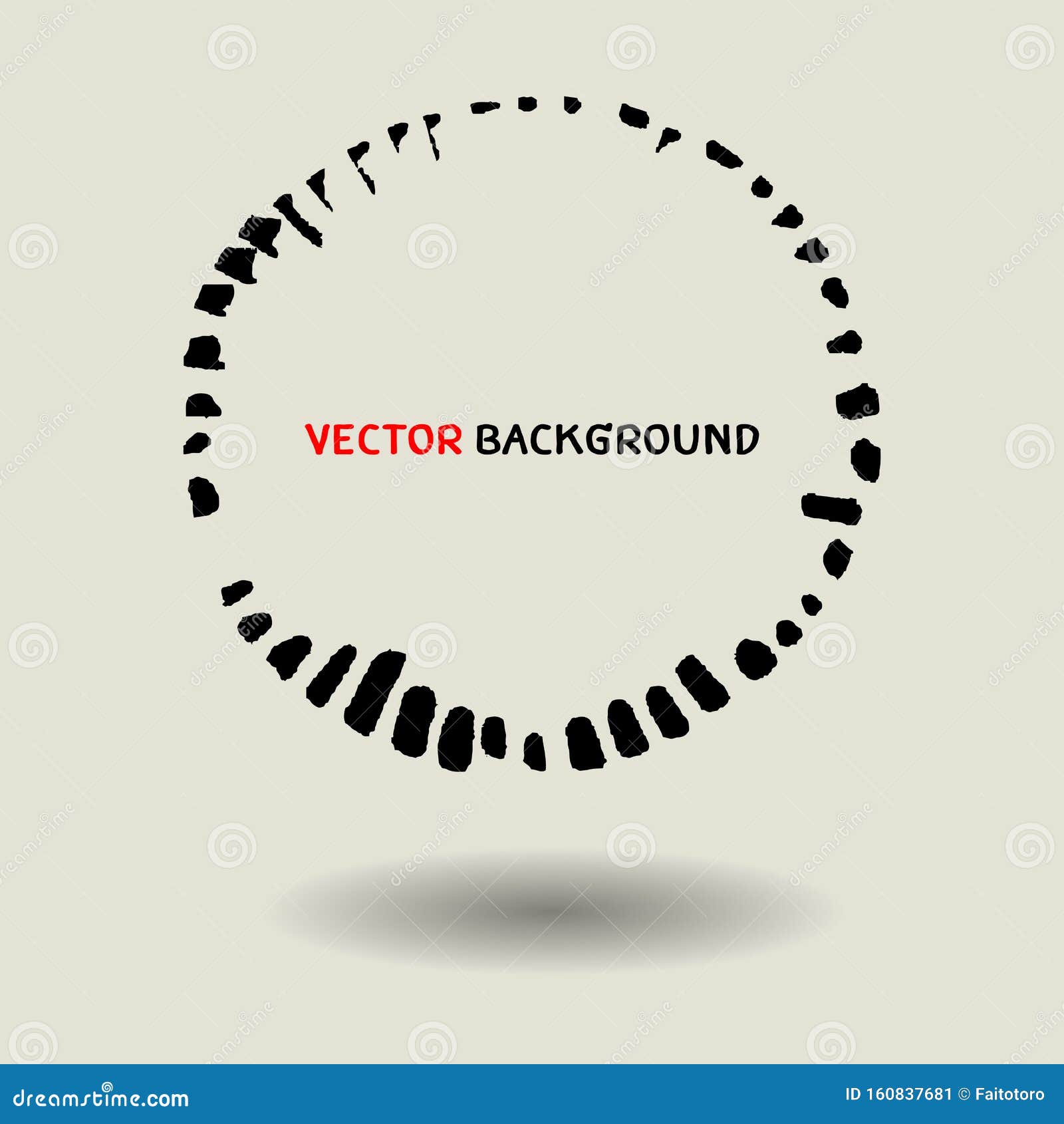 Abstract Circle Texture Background Template Stock Vector - Illustration ...