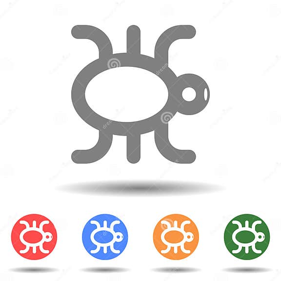 Circle Bug Icon Vector Logo Stock Vector - Illustration of design ...