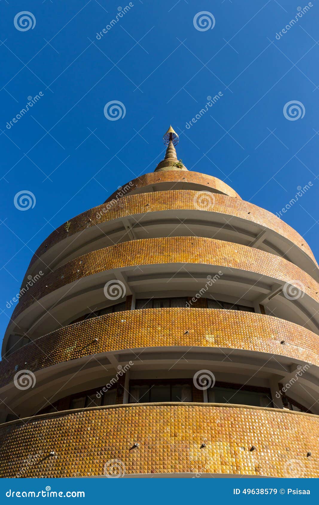 Circle Building with the Pagoda on Top Stock Image - Image of circle ...