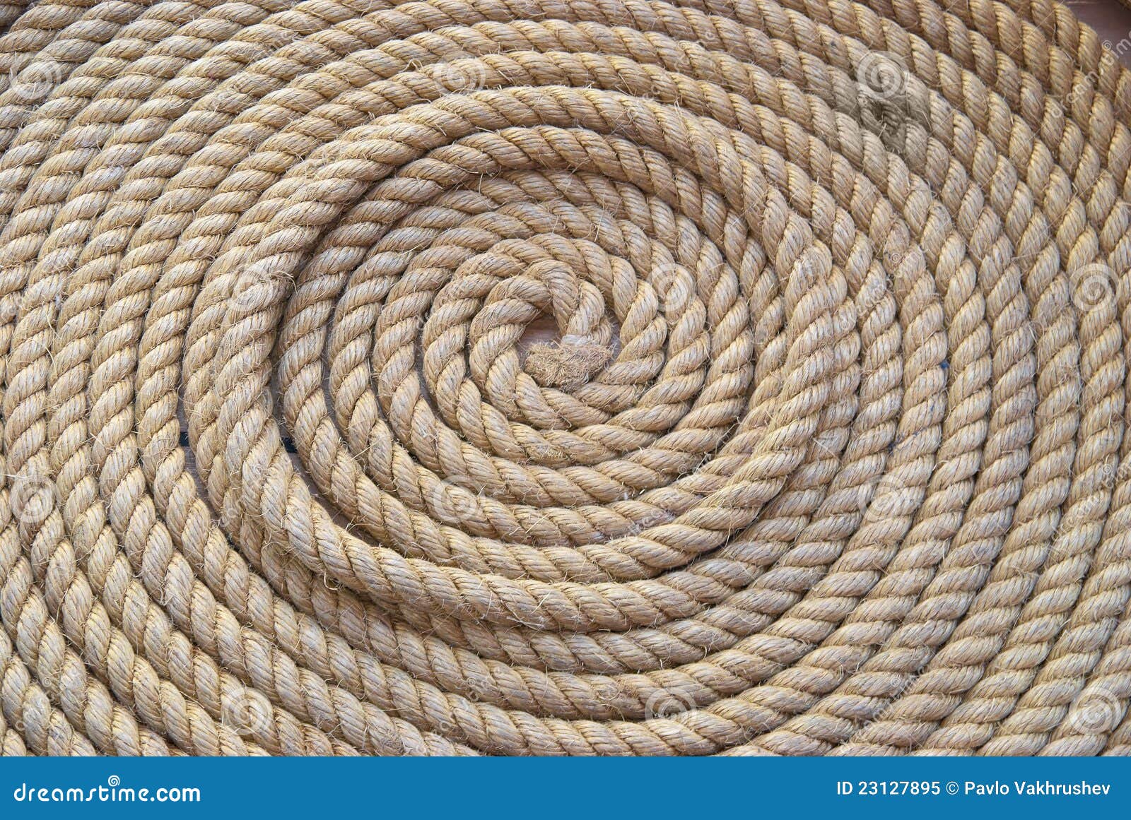 Circle Bunch Of Ship Rope. Stock Photography | CartoonDealer.com #26207780