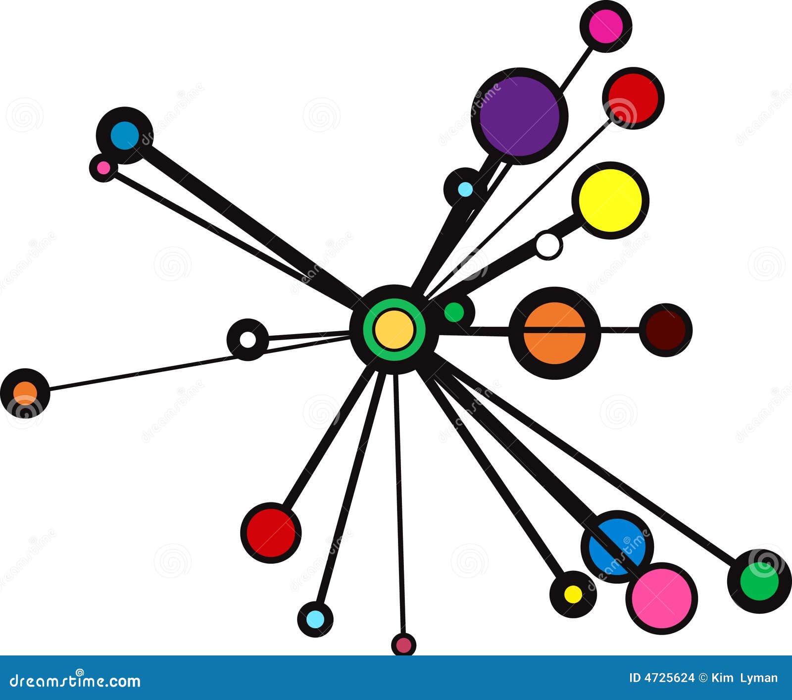 Circle Burst stock vector. Illustration of geometric, abstract - 4725624