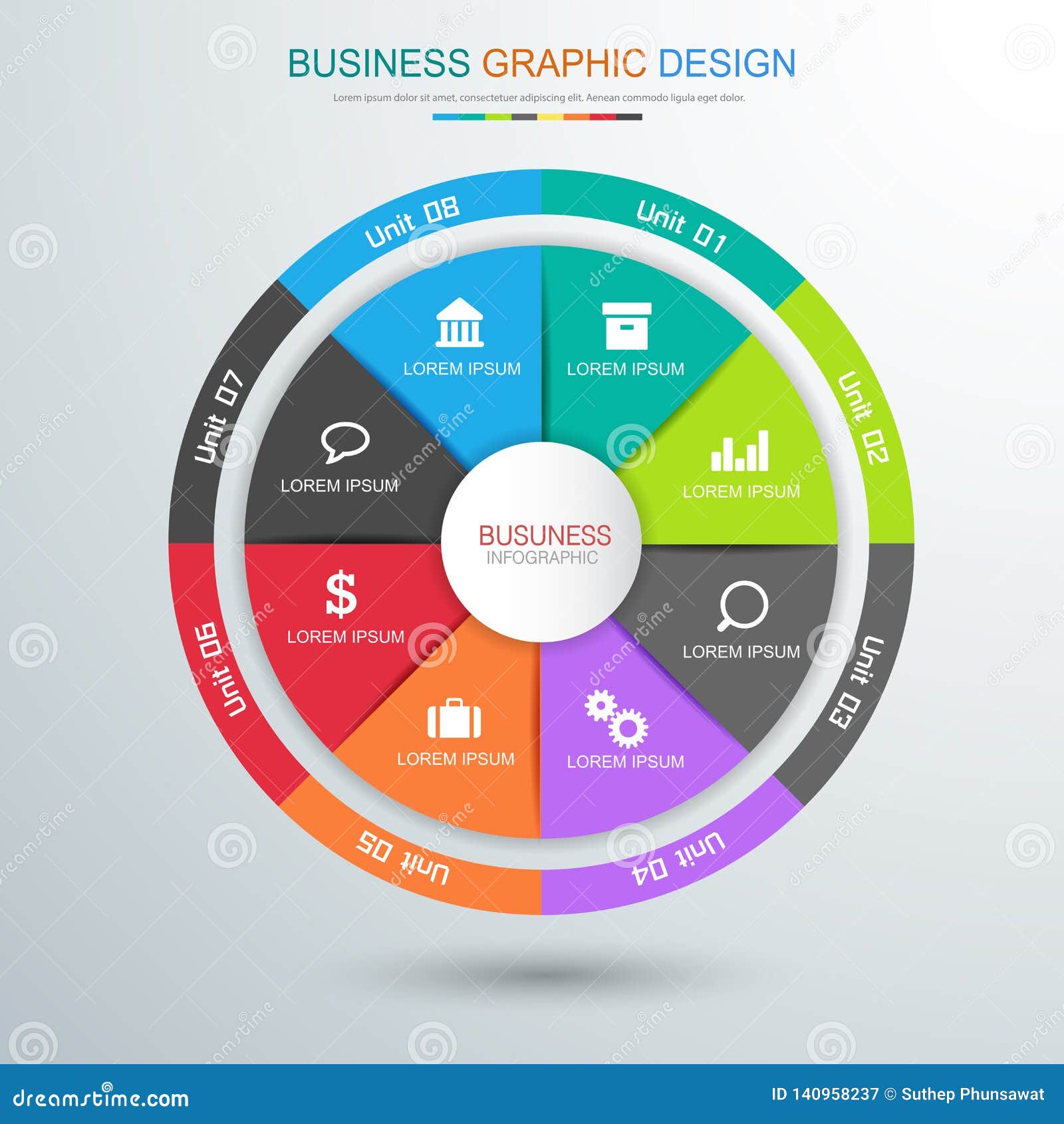 Circle Business Infographic Elements - Process Infographics, Steps and ...