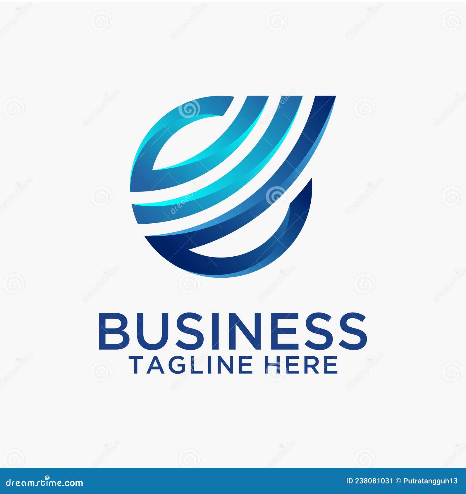 Circle Business Logo Design Stock Vector - Illustration of corporate ...