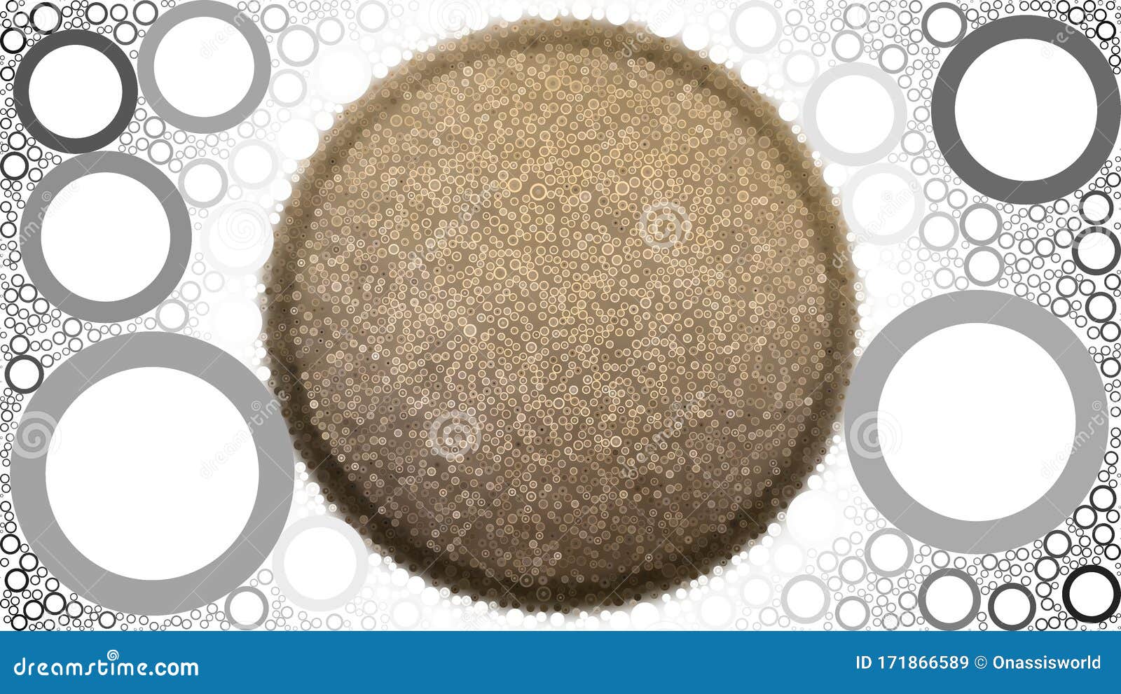 Circle Button Abstract Art Background Stock Illustration - Illustration ...