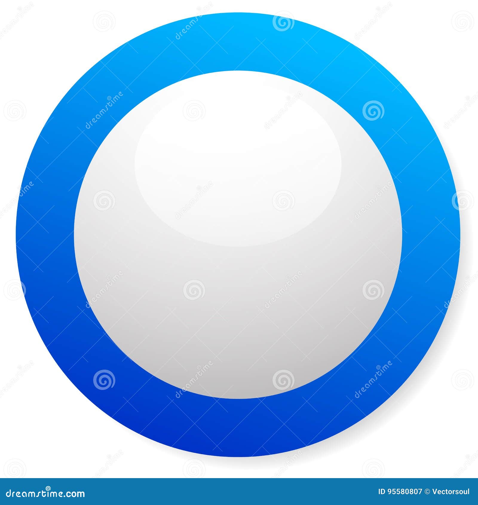 Circle Button with Blank Space and Highlight. Circle Button Stock ...