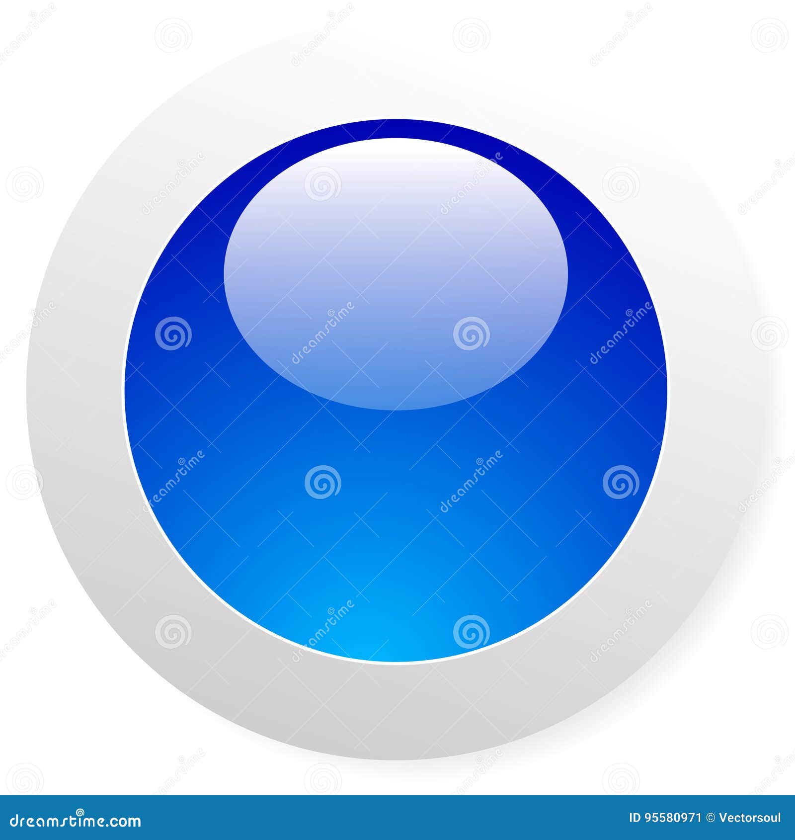 Circle Button with Blank Space and Highlight. Circle Button Stock ...
