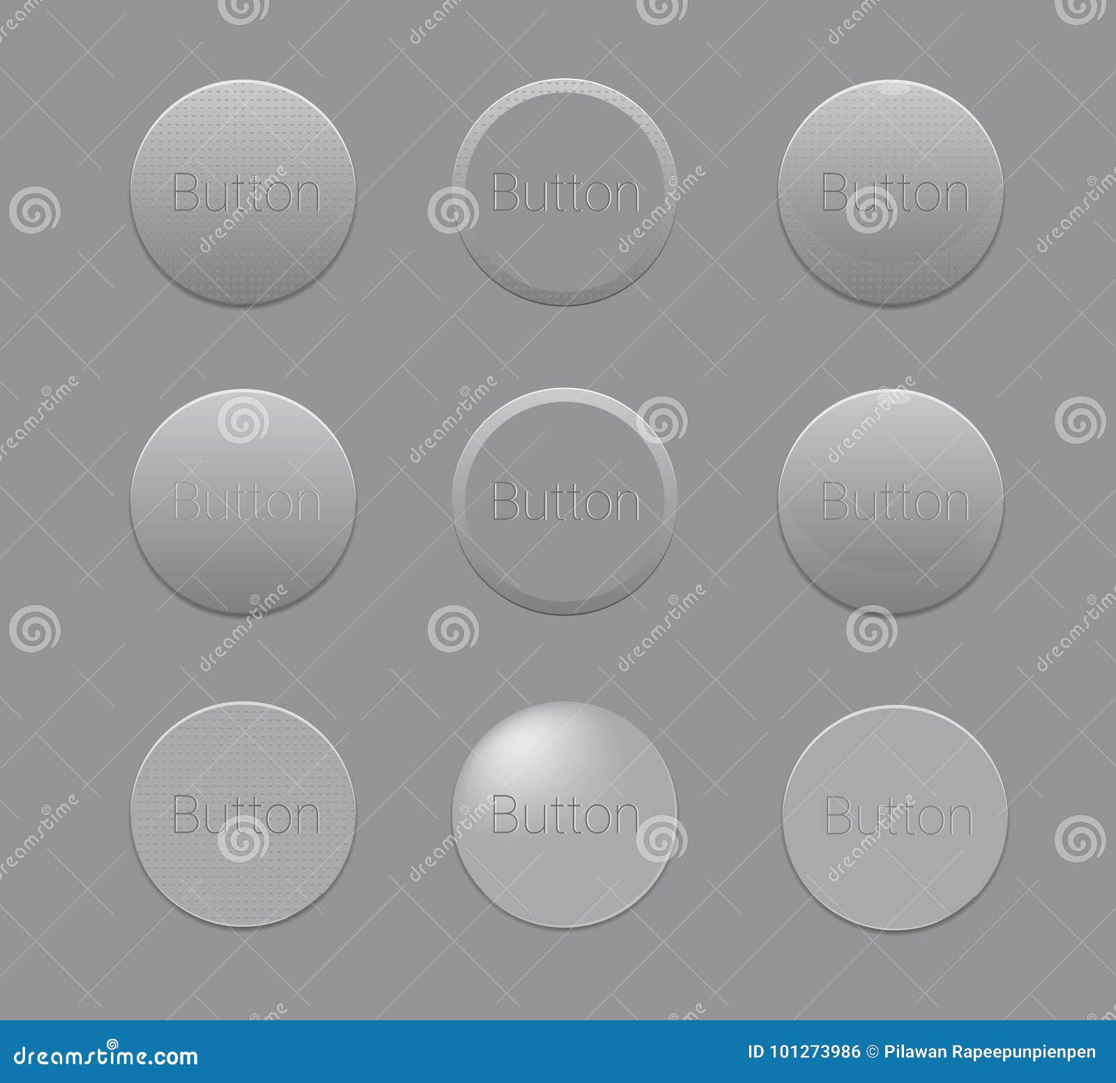 Circle Button Illustration stock vector. Illustration of creative ...