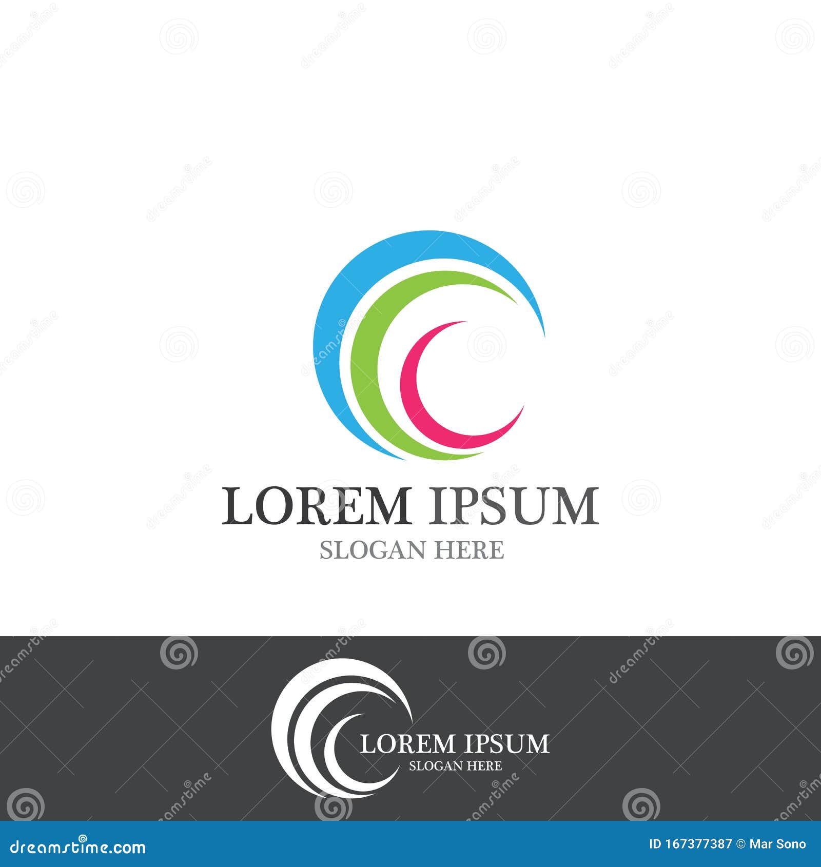 Circle C Icon Logo Template Stock Vector - Illustration of exact ...