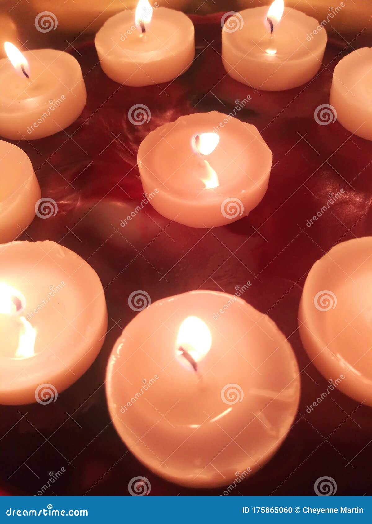 Circle of Candles stock photo. Image of bright, flame - 175865060