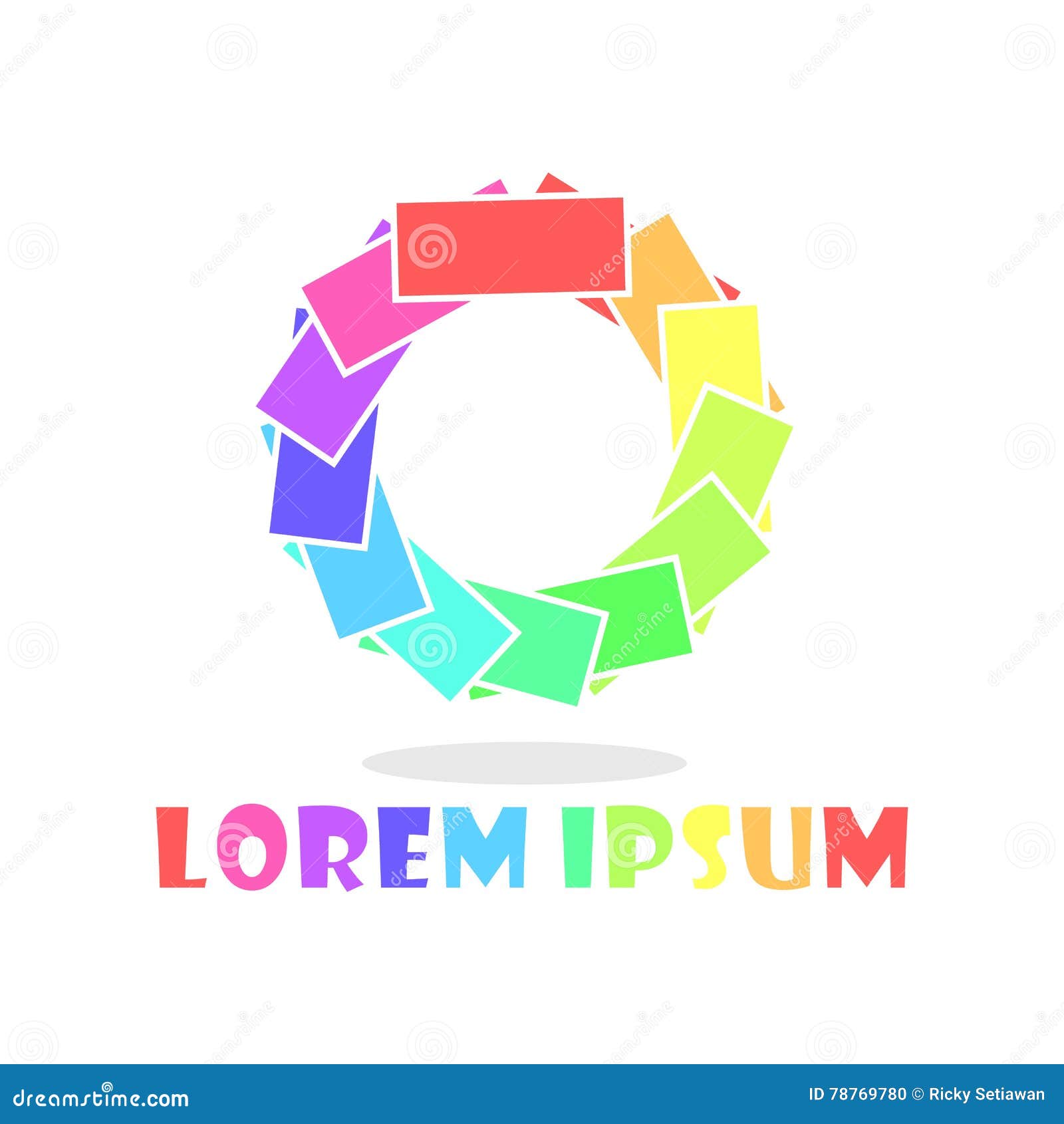 Circle Card Logo stock vector. Illustration of vector - 78769780