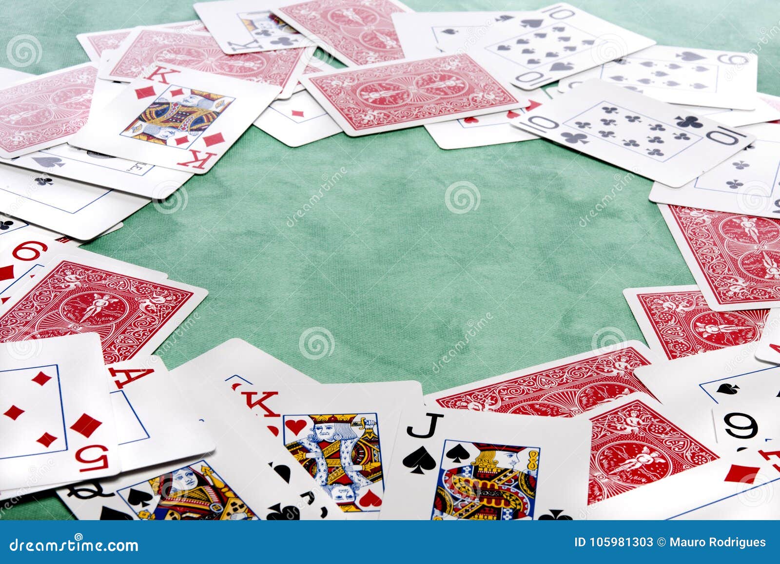 Circle of cards stock image. Image of deck, casino, jack - 105981303
