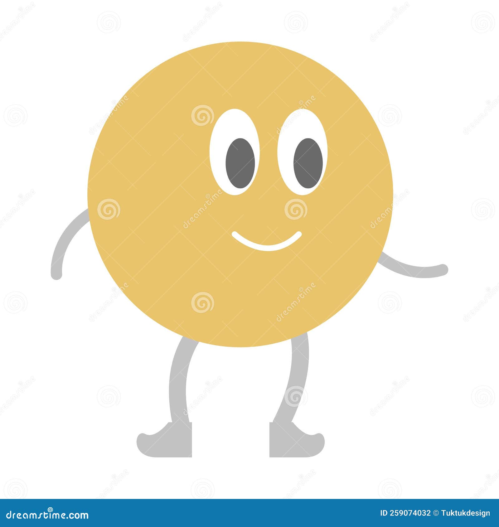 Circle Cartoon Geometric Shape for Kids To Learn Basic Math Education ...