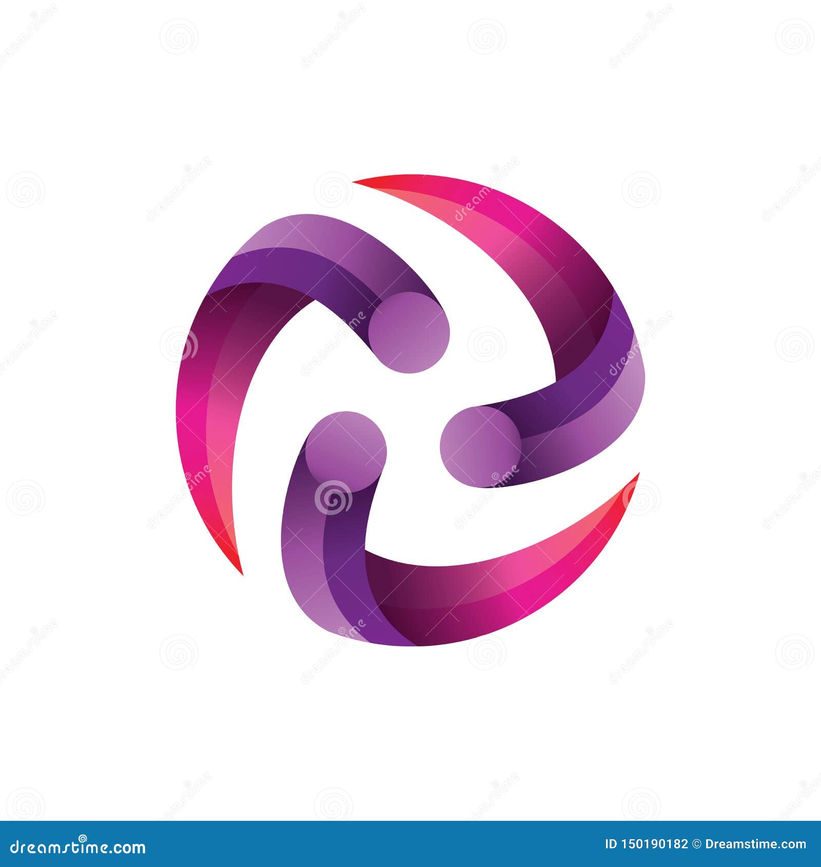 Circle Center Gradient Logo Vector Stock Vector - Illustration of media ...