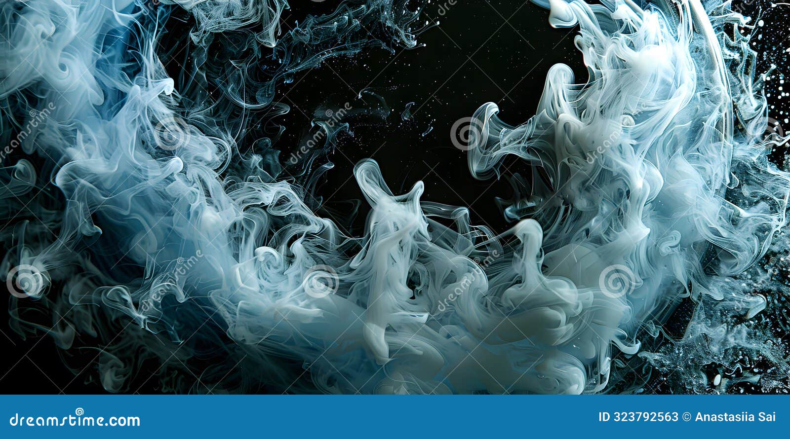 A Circle in the Center with Smoke Around Stock Image - Image of round ...