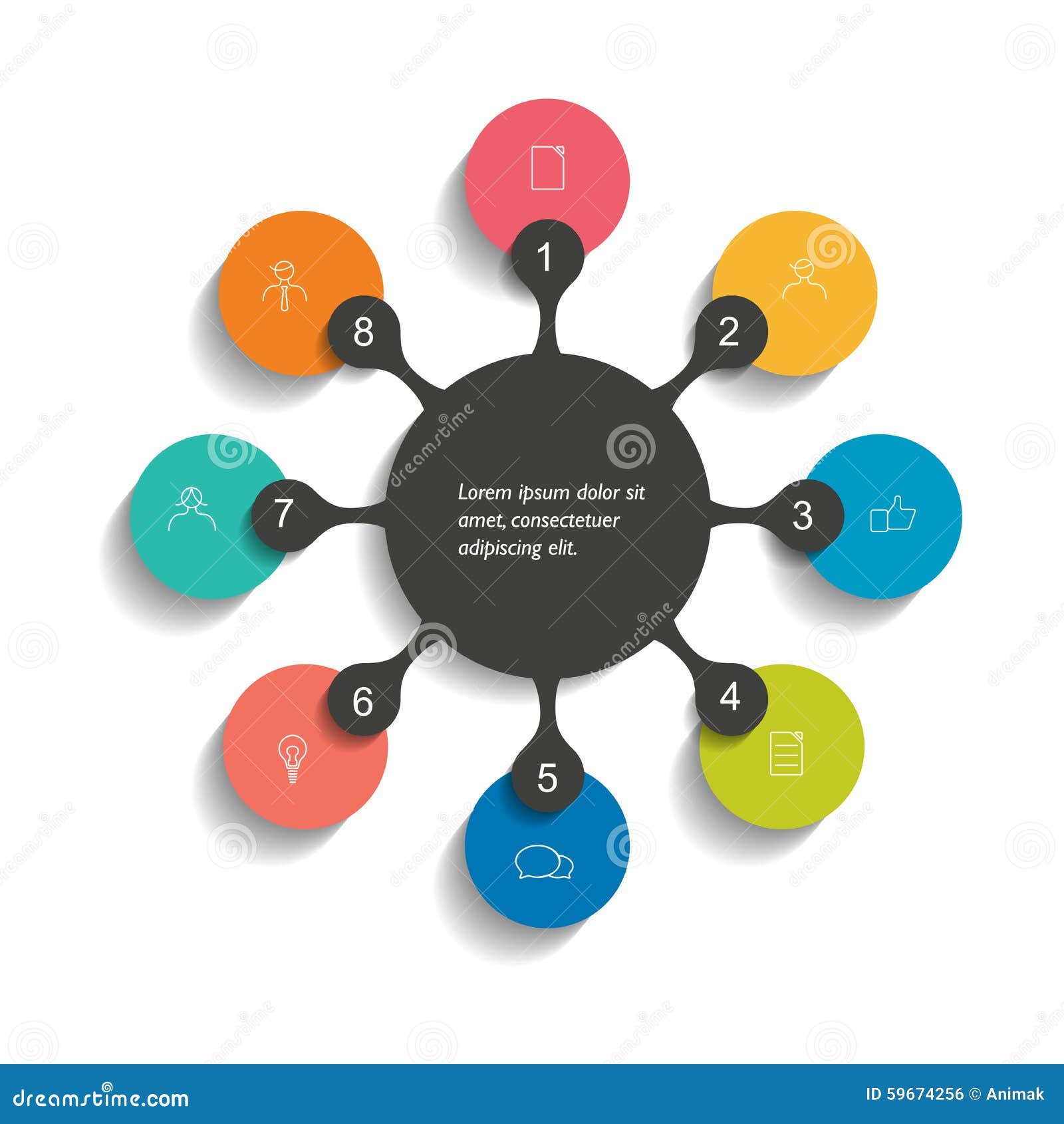 Circle Flowchart Vector Infographic Template | CartoonDealer.com #205223866 Circle Flowchart Vector Infographic Template | CartoonDealer.com #205223866