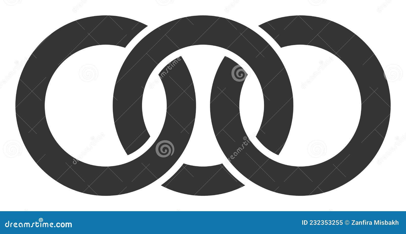 Circle Chain Link Vector Icon Illustration Stock Vector - Illustration ...