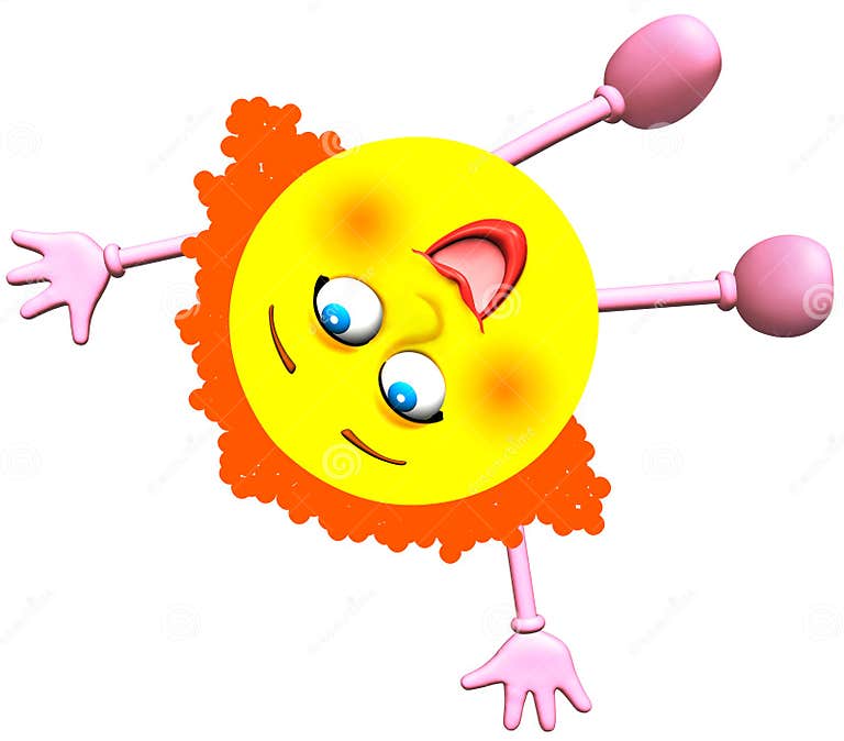 Circle character stock illustration. Illustration of smile - 7505589