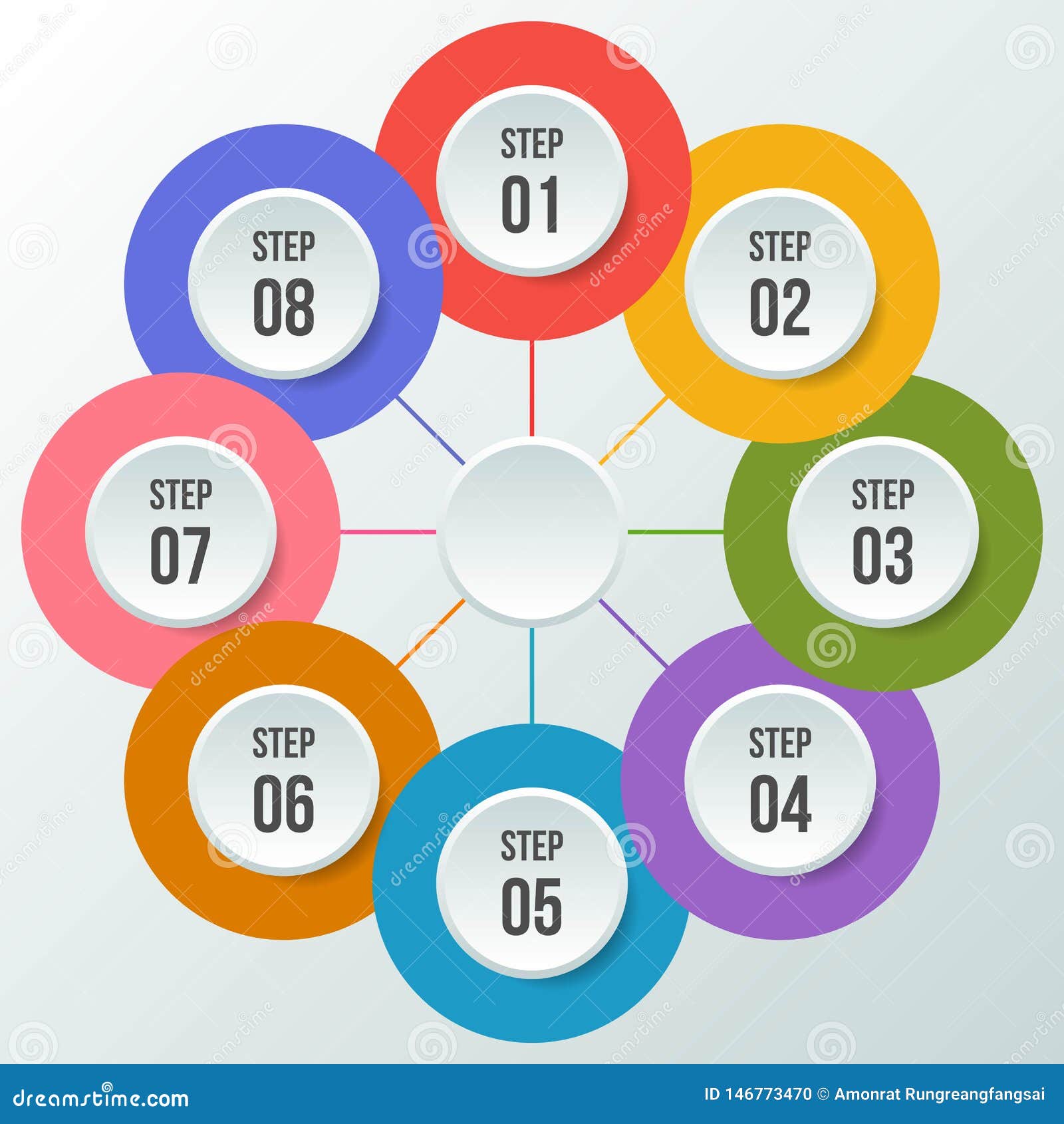 Circle Chart, Circle Infographic or Circular Diagram Stock Vector ...