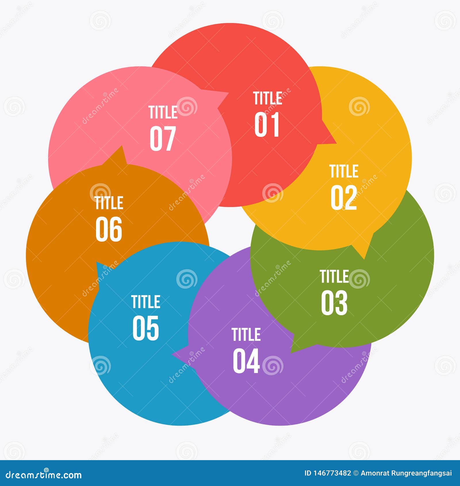 Circle Chart, Circle Infographic or Circular Diagram Stock Vector ...