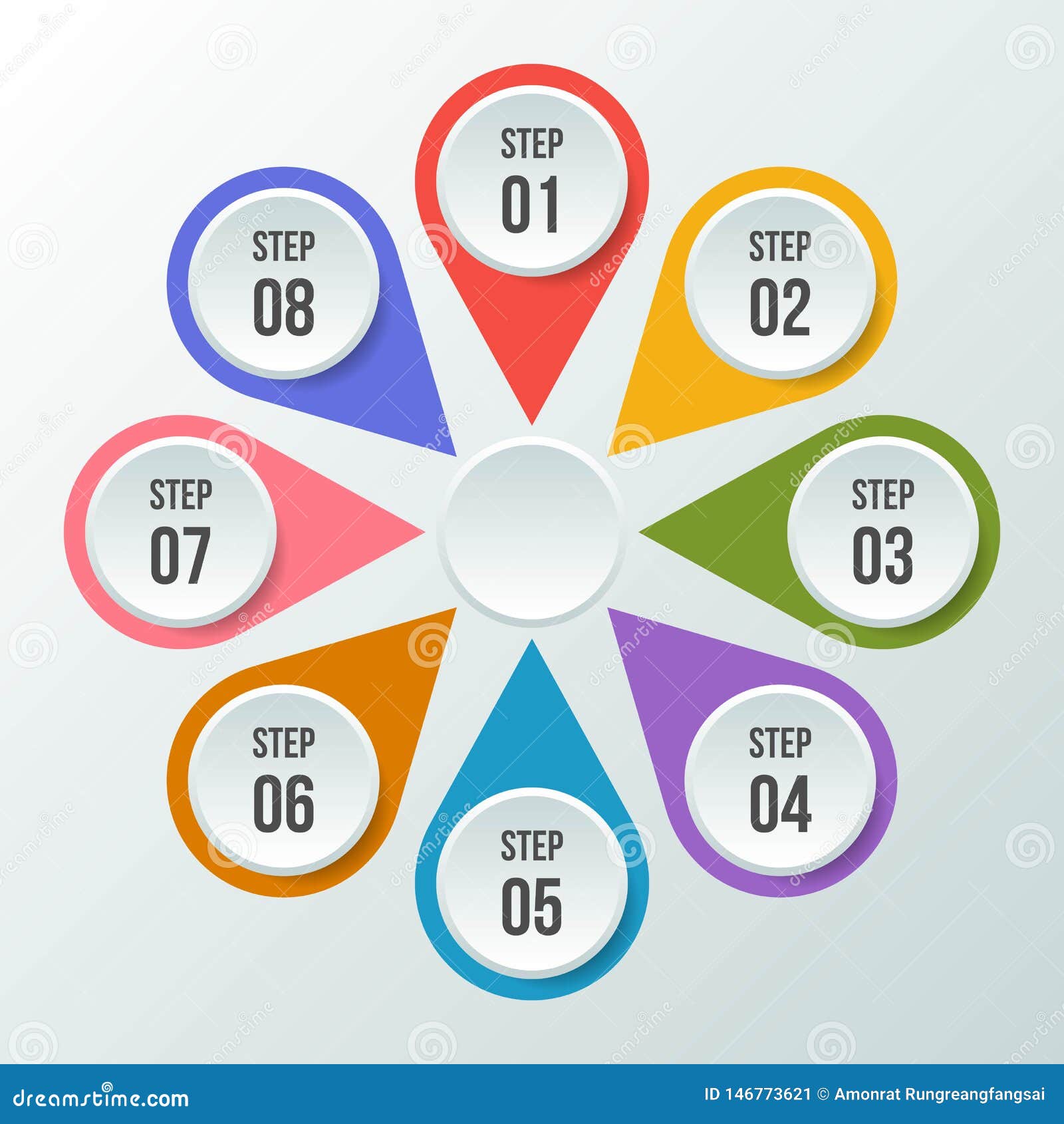 Circle Chart, Circle Infographic or Circular Diagram Stock Vector ...