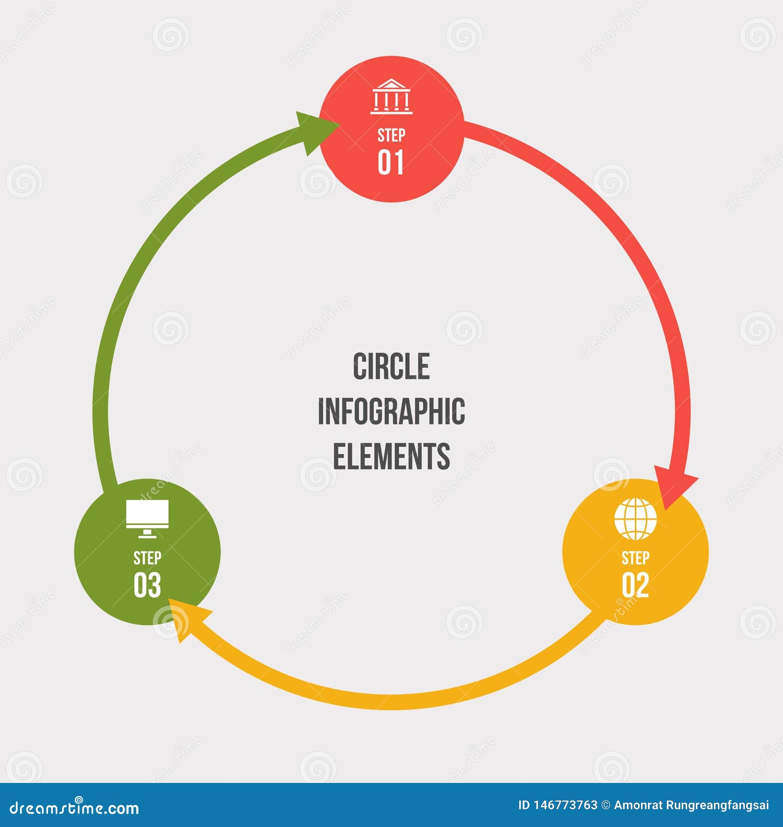 Circle Chart, Circle Infographic or Circular Diagram Stock Vector ...