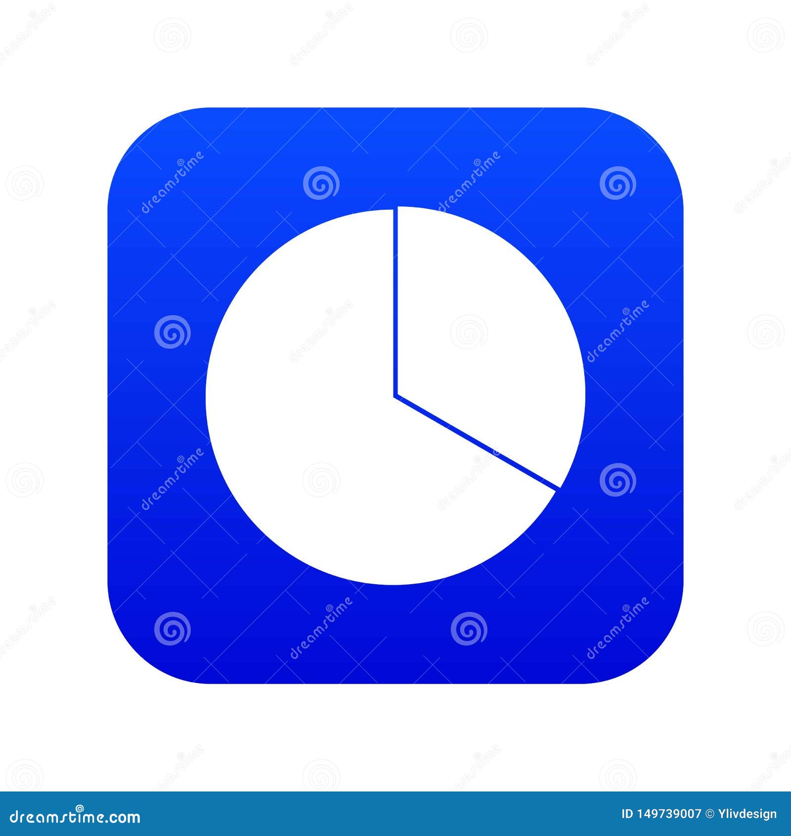 Circle Chart Infographic Icon Digital Blue Stock Vector - Illustration ...