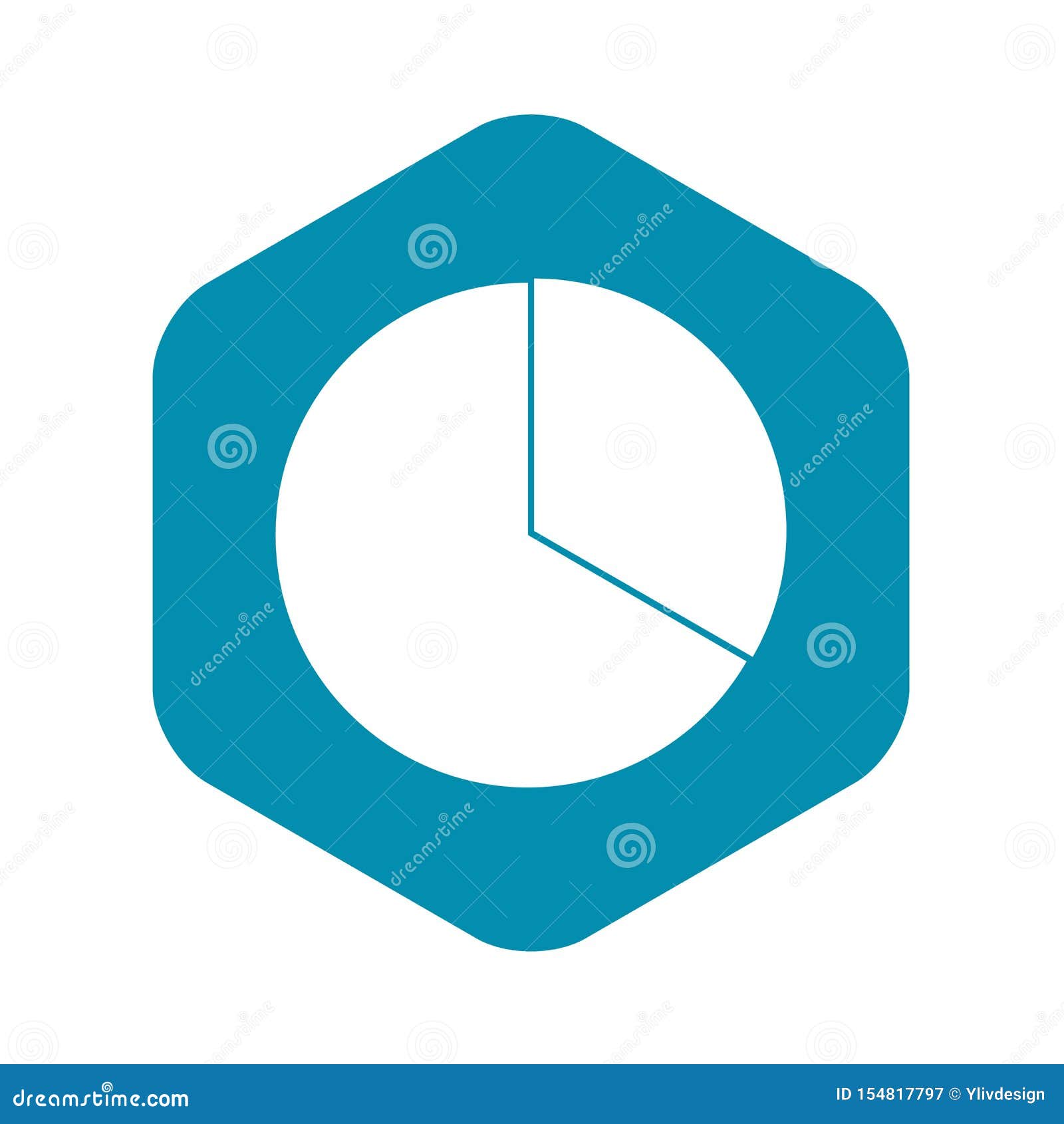 Circle Chart Infographic Icon, Simple Style Stock Vector - Illustration ...