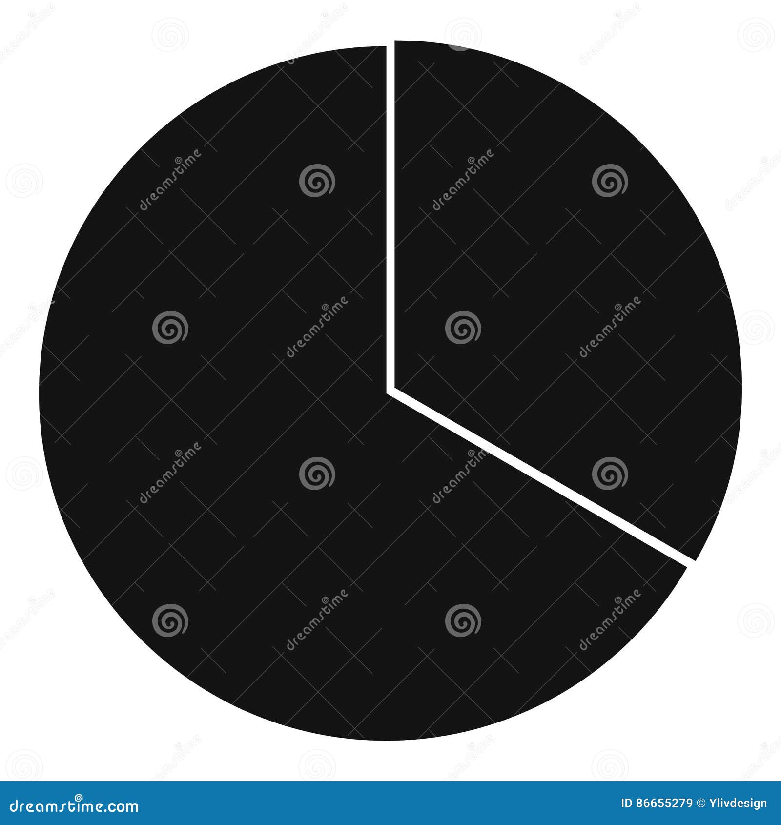 Circle Chart Infographic Icon, Simple Style Stock Vector - Illustration ...