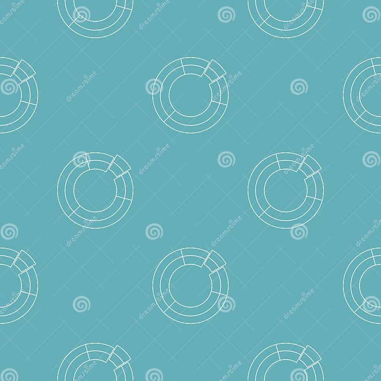 Circle Chart Pattern Vector Seamless Stock Vector - Illustration of ...