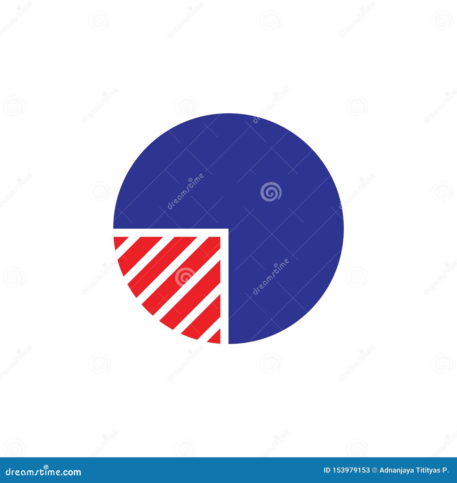 Circle Chart Pie Symbol Decoration Vector Stock Vector - Illustration ...