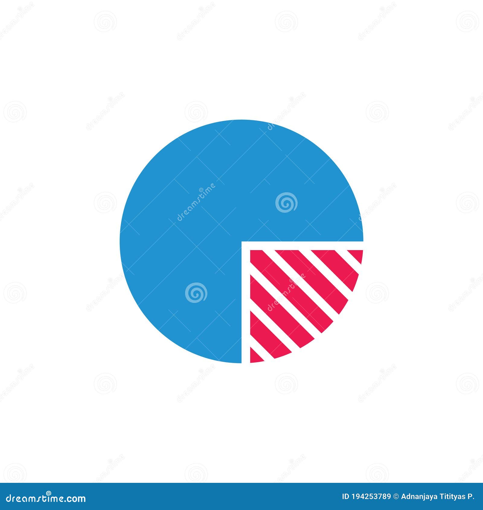 Circle Chart Simple Logo Vector Stock Vector - Illustration of simple ...