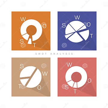 Circle Chart of SWOT Analysis Strategy Management Stock Vector ...