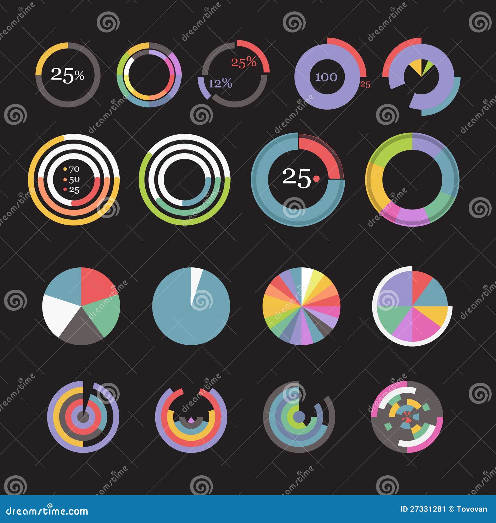 Black Circle Chart Stock Illustrations – 18,109 Black Circle Chart ...
