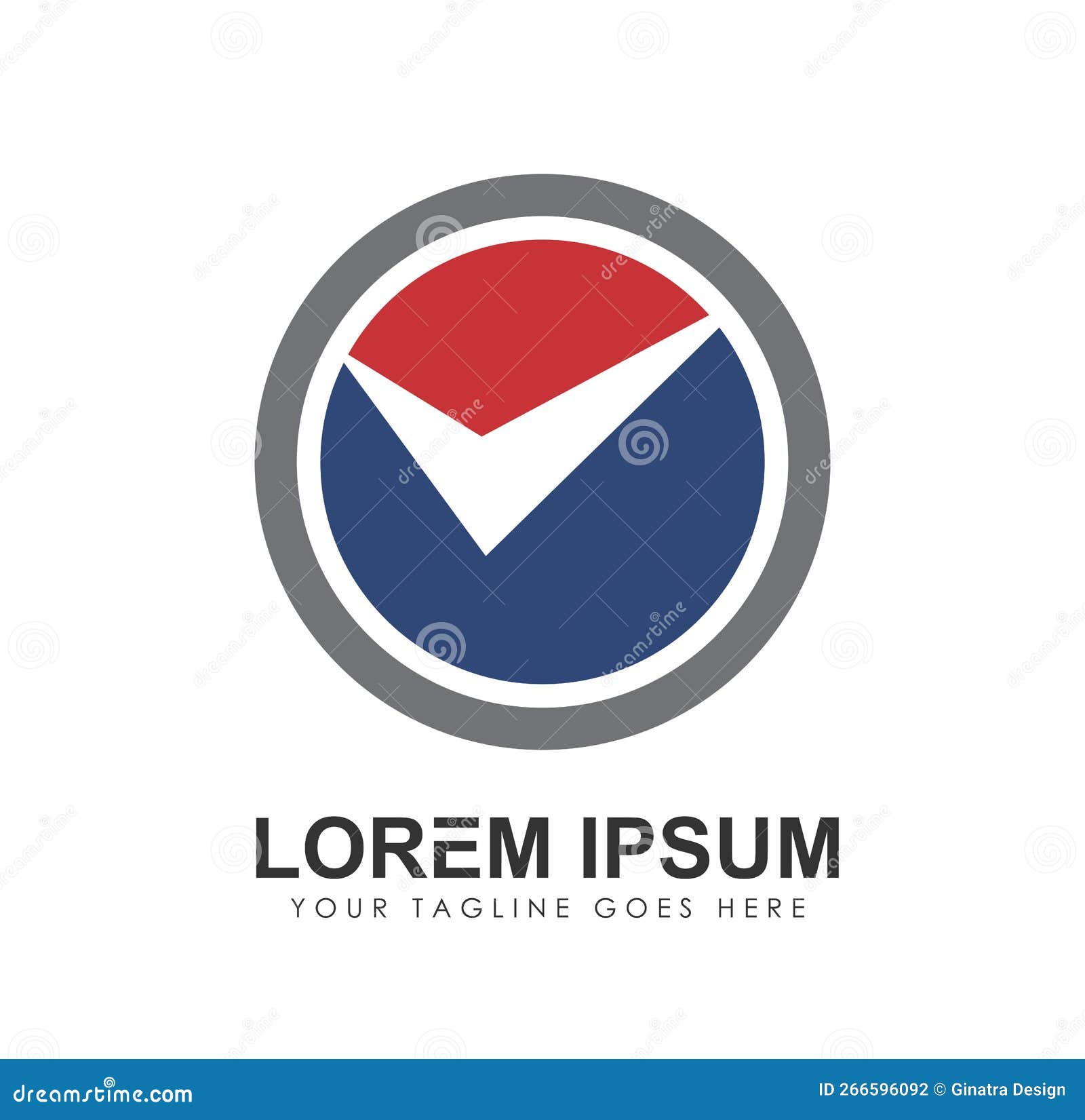 Circle Check Mark Logo Vector Icon Stock Vector - Illustration of round ...