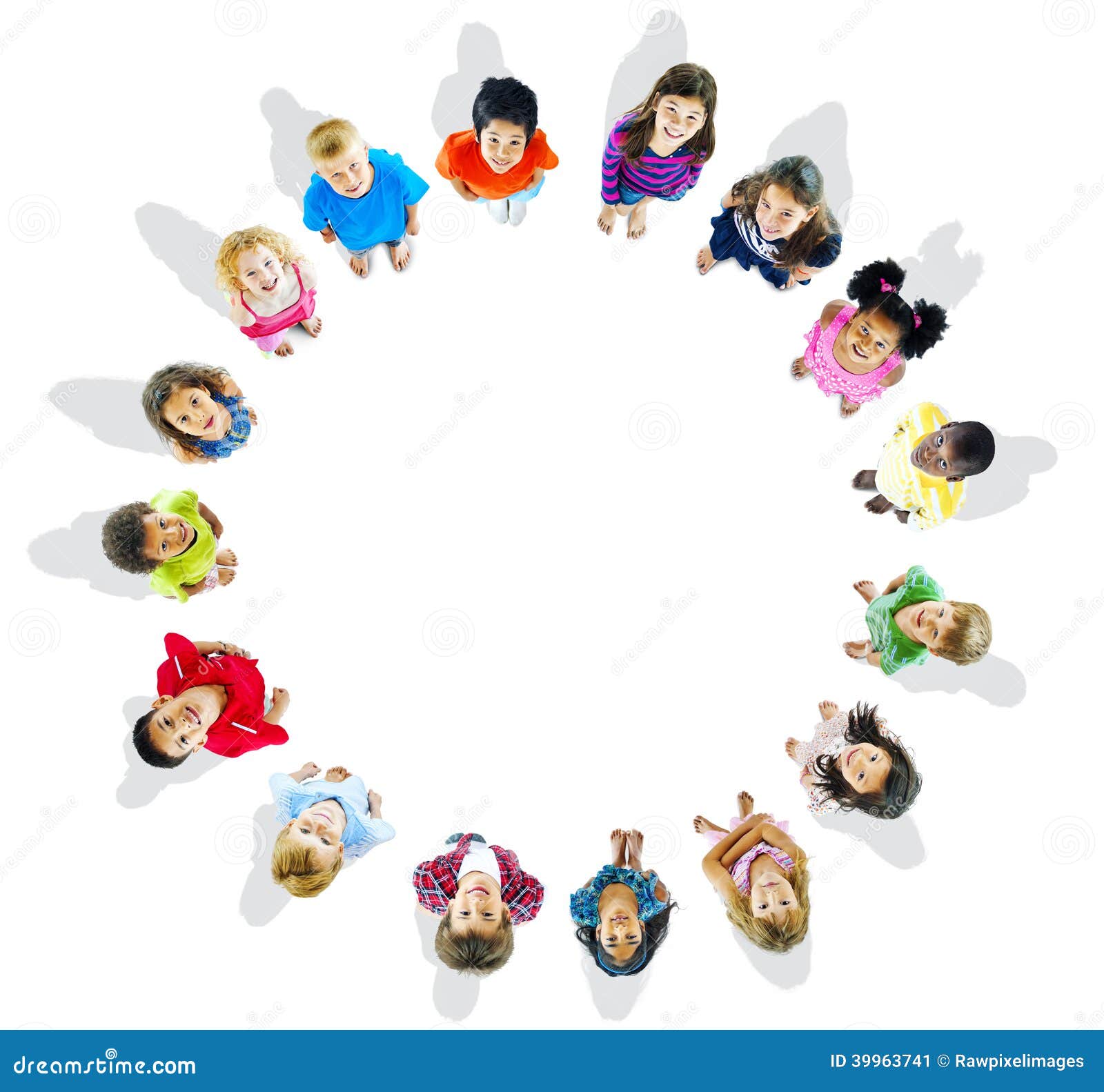 Circle of Cheerful Children Playing Stock Image - Image of group ...