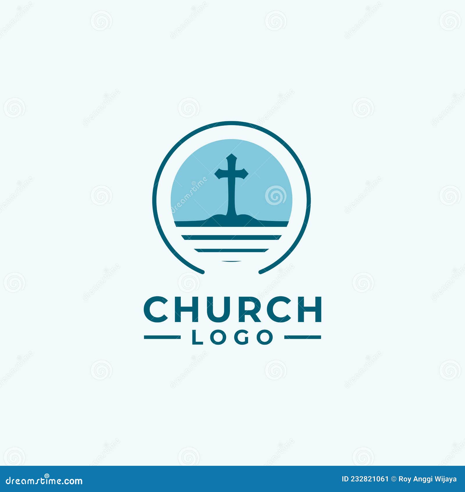 Church Logo Design Inspiration Idea Concept Stock Vector - Illustration ...