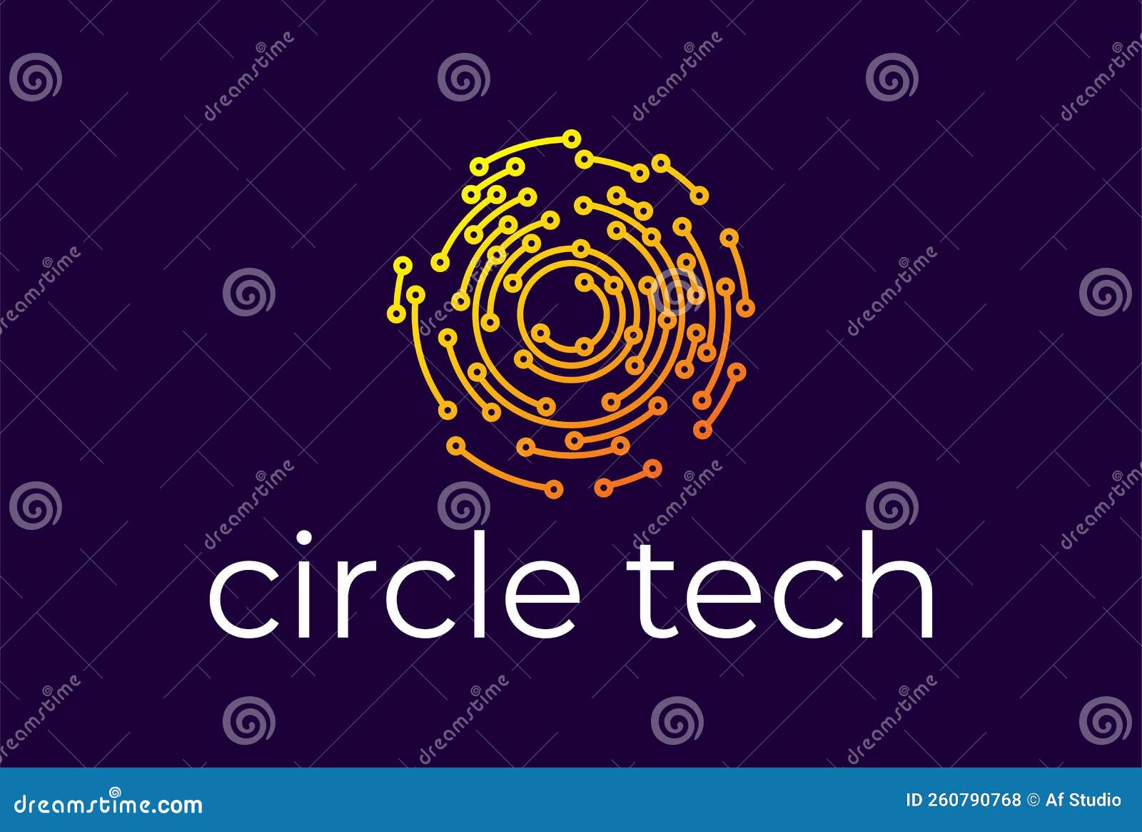 Circle Chip Geometric Figure Infographic Scheme Business Workflow ...