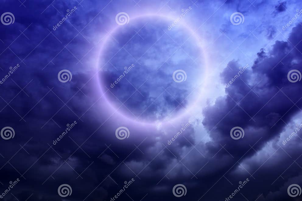 Circle in the Clouds stock photo. Image of distant, backdrop - 267755038
